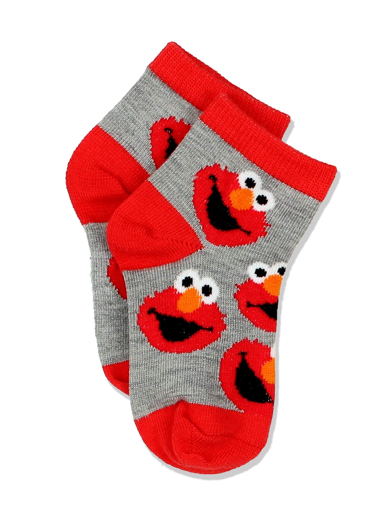 Sesame Street Kids Quarter Length Socks, 6 Pair Pack, Multi, 2T-4T Toddler Boys (Shoe 4-7)