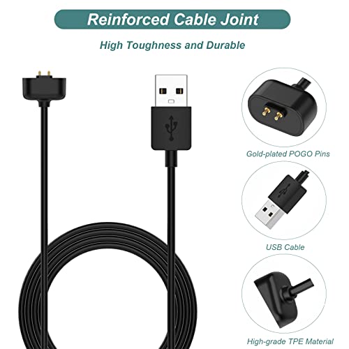 Lettou Charger Cable Replacement for Amazfit Band 7 (2 Pack/3.3Ft)