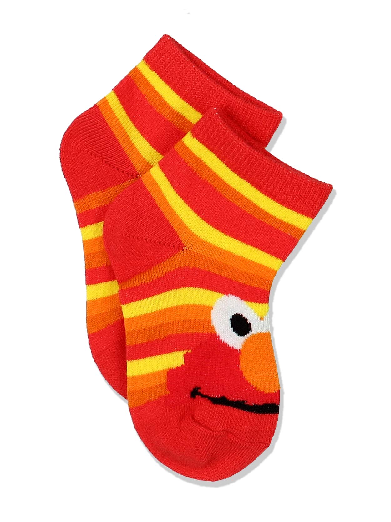 Sesame Street Kids Quarter Length Socks, 6 Pair Pack, Multi, 2T-4T Toddler Boys (Shoe 4-7)