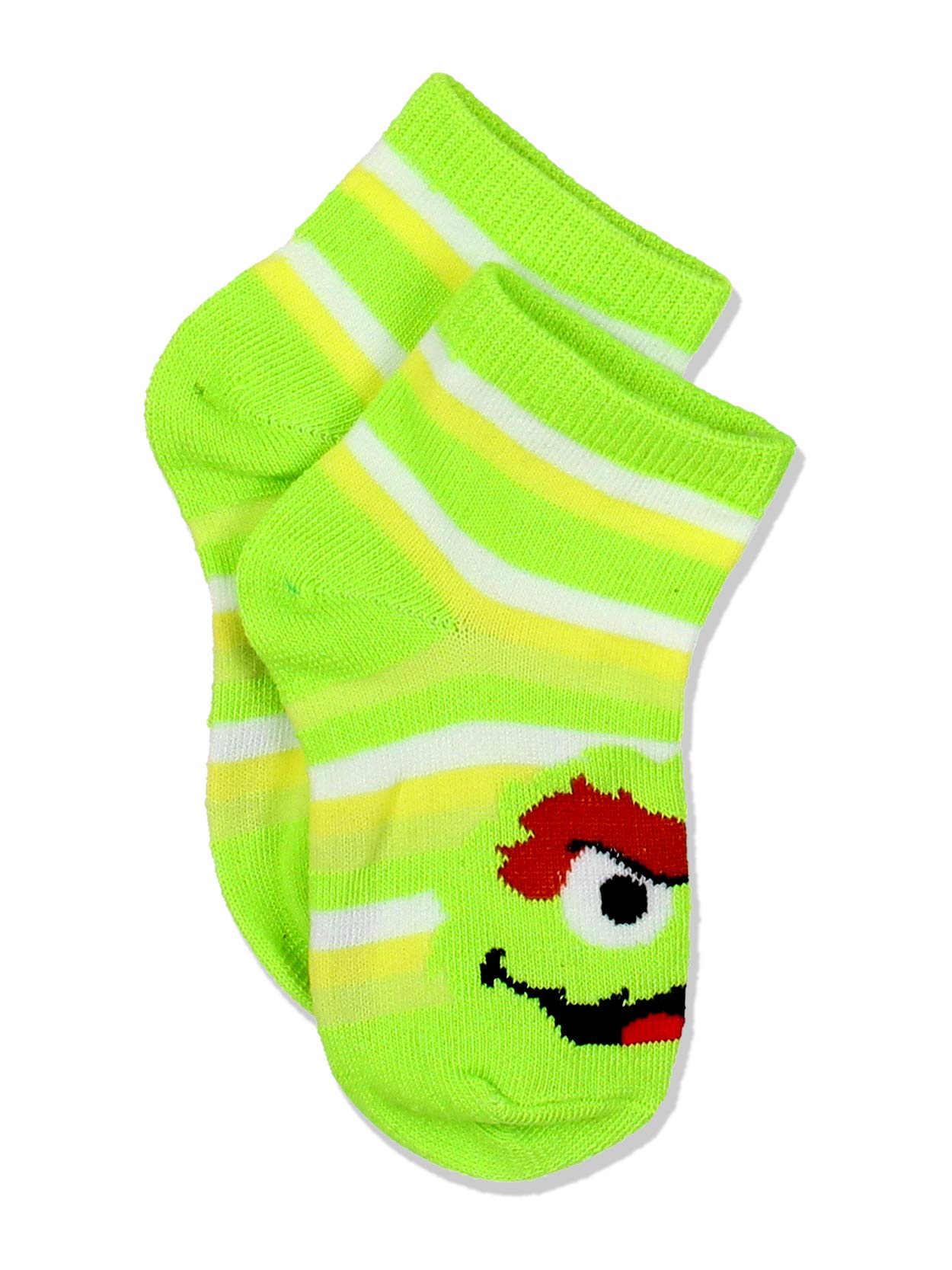 Sesame Street Kids Quarter Length Socks, 6 Pair Pack, Multi, 2T-4T Toddler Boys (Shoe 4-7)
