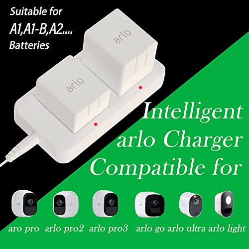 Tsongching Charger for Arlo Camera Battery A1(No Batteries
