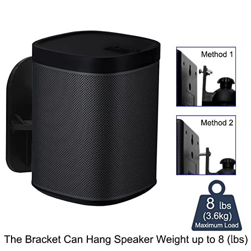 Bealuffe Speaker Wall Mount Brackets, Universal Mount for Surround Sound Speakers, Satellite Speaker Wall Mounting Brackets for Home Theater 2 Pack
