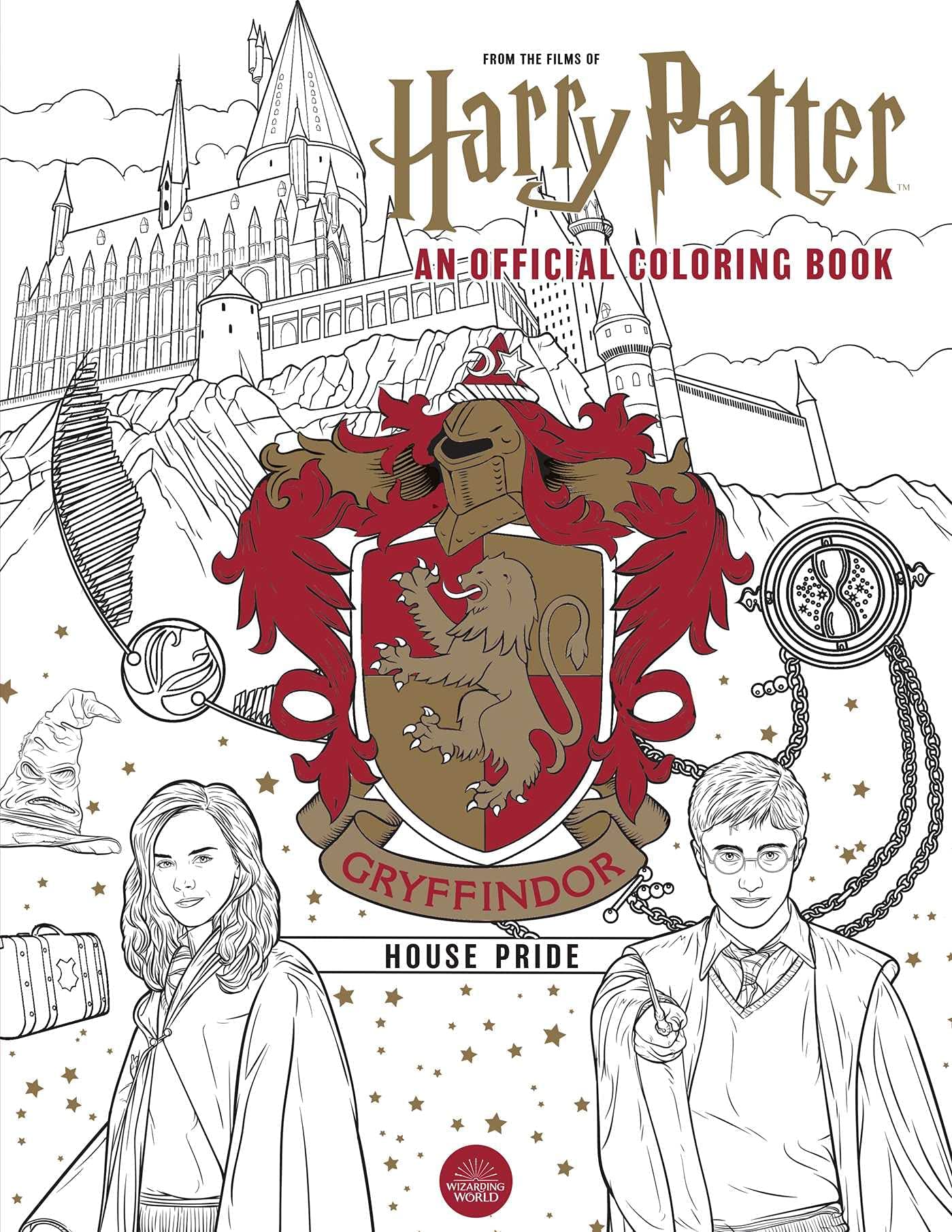 Harry Potter Coloring Books Set - Bundle with 2 Harry Potter Advanced Coloring Books Plus Bookmark | Harry Potter Coloring Books for Kids Ages 8-12