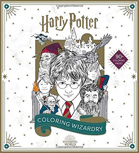 Harry Potter Coloring Books Set - Bundle with 2 Harry Potter Advanced Coloring Books Plus Bookmark | Harry Potter Coloring Books for Kids Ages 8-12