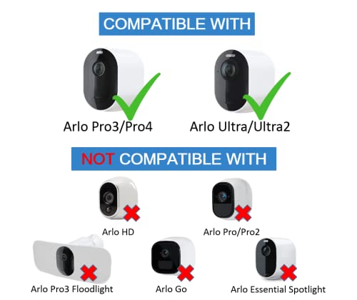 DIANMU 20FT Magnetic Charging Cable with Charger for Arlo Pro 3/Pro 4/Ultra/Ultra 2 Camera,Outdoor Power Cable and Power Adapter for Arlo(Not for Arlo Pro 3 Floodlight/Pro/Pro 2/Essential),2 Pack