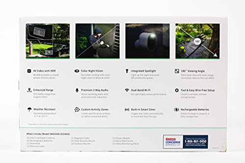 Arlo outdoor Ultra 2 Spotlight Camera Wire Free Security System 4 Pack with Total Security