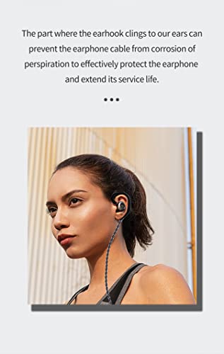 5 Pair KINBOOFI KBEAR Sports Silicone Earhook for Wired Earphone Over-Ear in Ear Monitor, Relieve Earphone Long-Term Use (3black+2white)