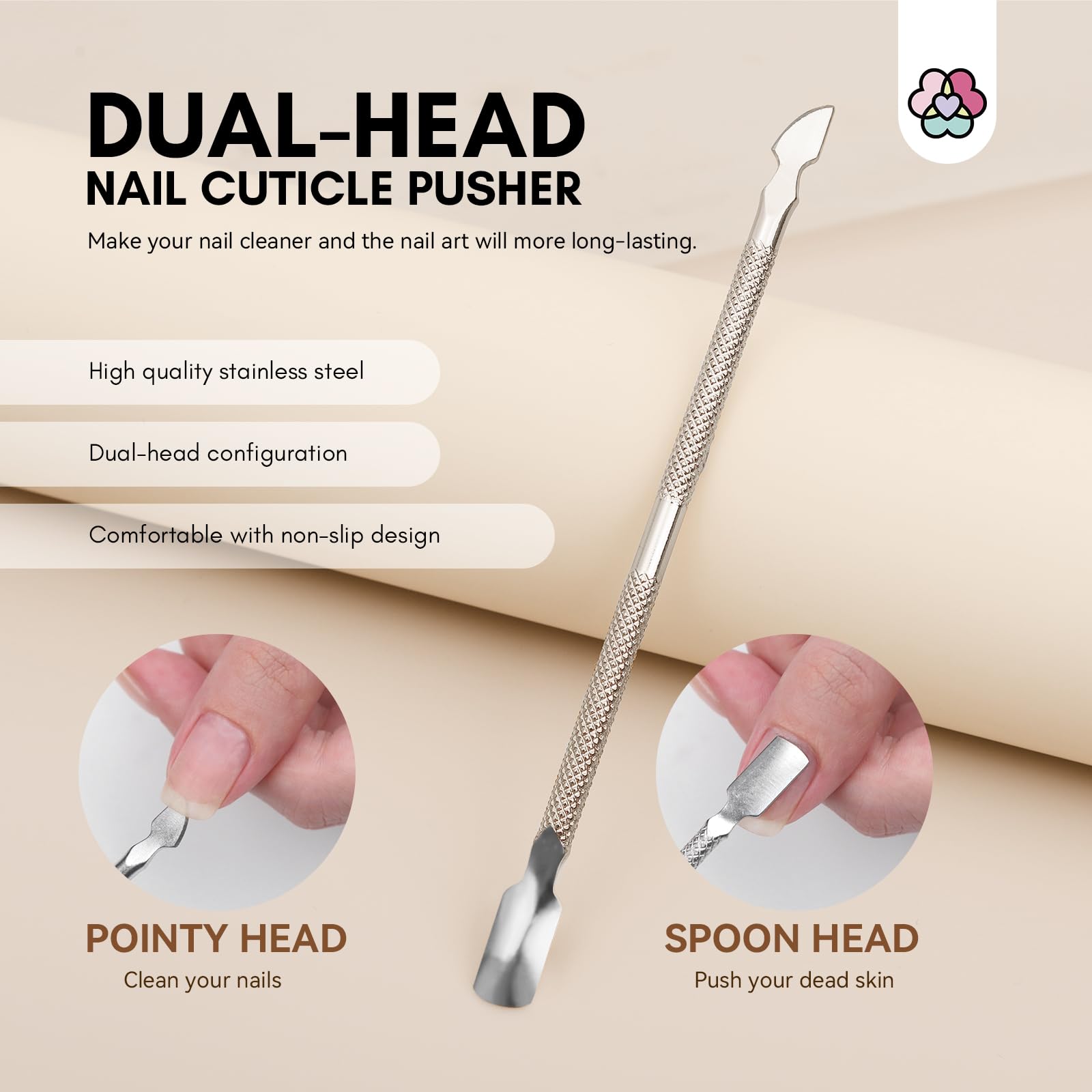 Saviland 4PCS Acrylic Nail Brush Set - Size 6/10/12/14 Acrylic Nail Brushes for Acrylic Application, Professional Acrylic Brushes for Nails Set with Nail Brush Holder & Cuticle Pusher for Manicure DIY