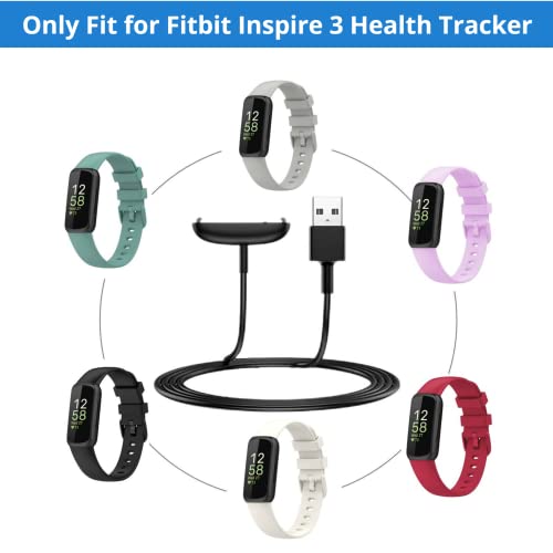 YANZHI [2-Pack, 3.3ft] Charger for Fitbit Inspire 3, Replacement Inspire 3 Charging Cable (The Same as Official Style)