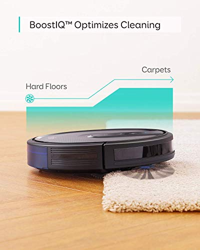 eufy [BoostIQ] RoboVac 35C, Robot Vacuum Cleaner, Wi-Fi, Upgraded, Super-Thin, 1500Pa Strong Suction, Touch-Control Panel, 6ft Boundary Strips, Quiet, Self-Charging, Cleans Hard Floors(Renewed)