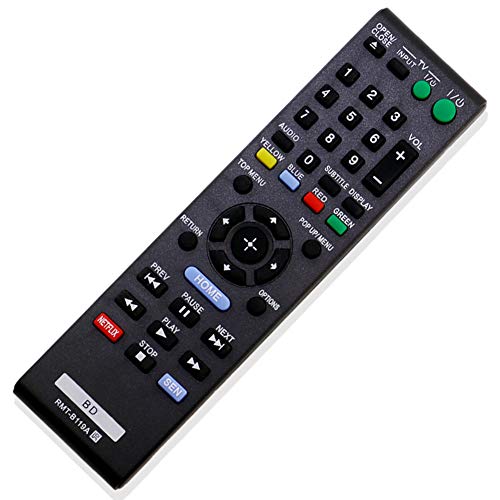 New Replaced Remote RMT-B119A fit for Sony BDP-BX110 BDP-BX310 BDP-BX510 BDP-BX59 BDP-S1100 BDP-S3100 BDP-S390 BDP-S5100 BDP-S590 BDPBX39 BDPBX59 BDPS390 BDPS390WM BDPS590 BLU-RAY DISC Player