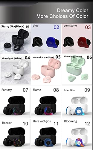 Sabbat X12 PRO 3D Clear Sound True Wireless Earbuds Blutooth 5.0 TWS Stereo Earphones A week's Endurance with Built-in Mic and Charging Case for iPhone Samsung iPad Android (07 Fantasy)