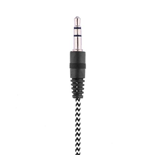 Gilroy Universal 3.5mm Plug Wired Sport Gaming Clip On Earphones Headphones Headset with Over-Ear Hooks for Smartphones Computer Tablet Laptop White