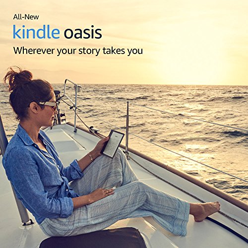 Kindle Oasis E-reader (Previous Generation - 9th) β Champagne Gold, 7" High-Resolution Display (300 ppi), Waterproof, Built-In Audible, 32 GB, Wi-Fi - with Special Offers (Closeout)
