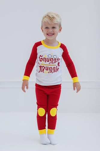 Harry Potter Infant Baby Boys Pajama Shirt and Pants Set White/Red 18 Months