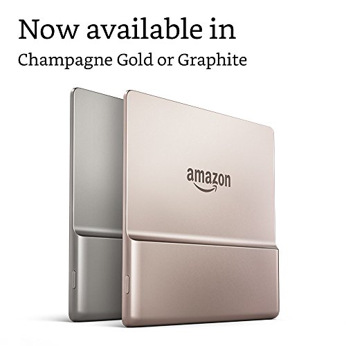 Kindle Oasis E-reader (Previous Generation - 9th) β Champagne Gold, 7" High-Resolution Display (300 ppi), Waterproof, Built-In Audible, 32 GB, Wi-Fi - with Special Offers (Closeout)