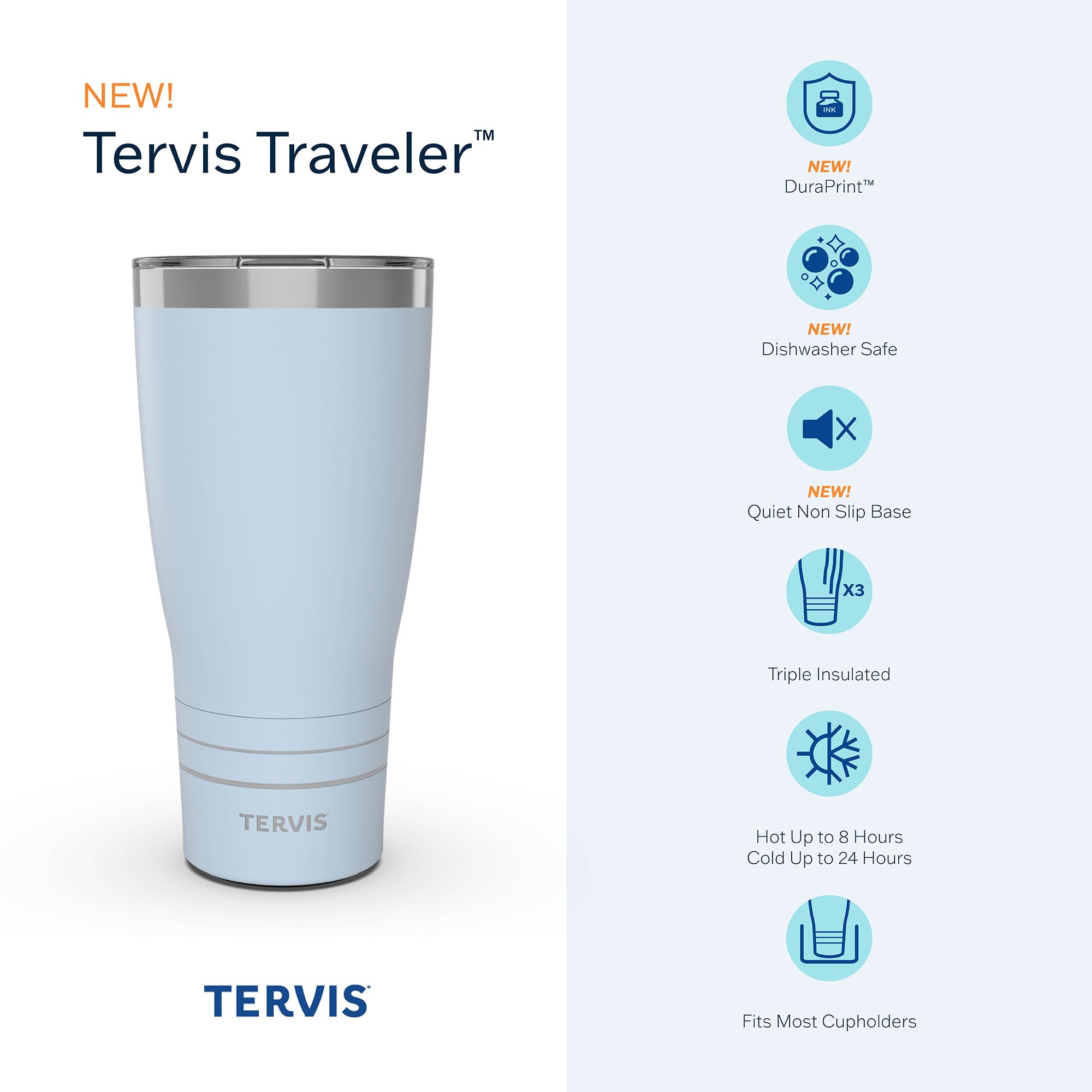 Tervis Traveler Harry Potter Deathly Hallows Triple Walled Insulated Tumbler Travel Cup Keeps Drinks Cold & Hot, 30oz, Stainless Steel