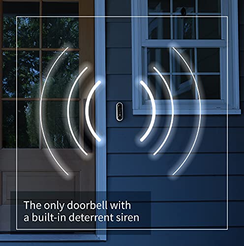 Arlo Essential Wireless Video Doorbell & Chime 2 Bundle, 1080p HD doorbell Camera HD, 2-Way Audio, Package Detection, Motion Detection and Alerts, Built-in Siren, Night Vision, AVDK2001, White