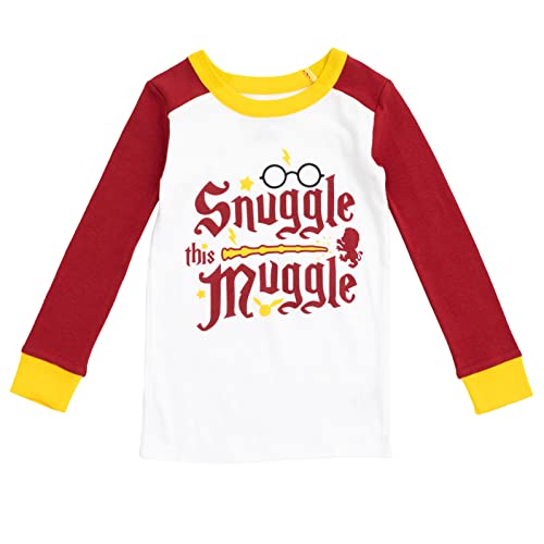Harry Potter Infant Baby Boys Pajama Shirt and Pants Set White/Red 18 Months