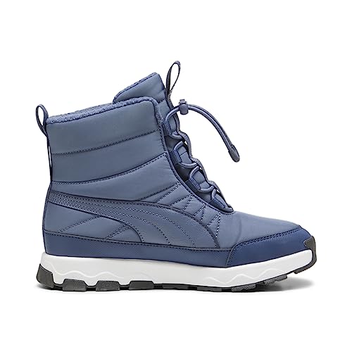 PUMA Evolve Boot Alternative Closure Snow Shoe, Inky Blue-Persian Blue White, 1 US Unisex Little Kid