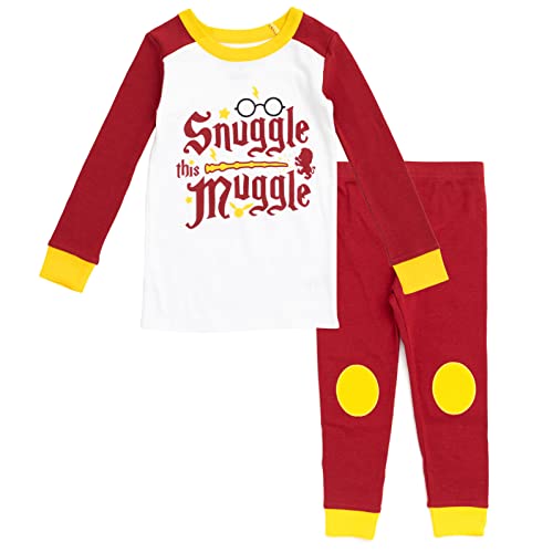 Harry Potter Infant Baby Boys Pajama Shirt and Pants Set White/Red 18 Months