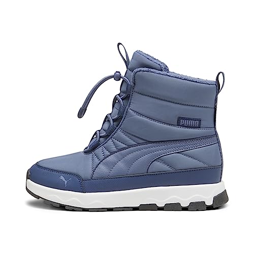 PUMA Evolve Boot Alternative Closure Snow Shoe, Inky Blue-Persian Blue White, 1 US Unisex Little Kid