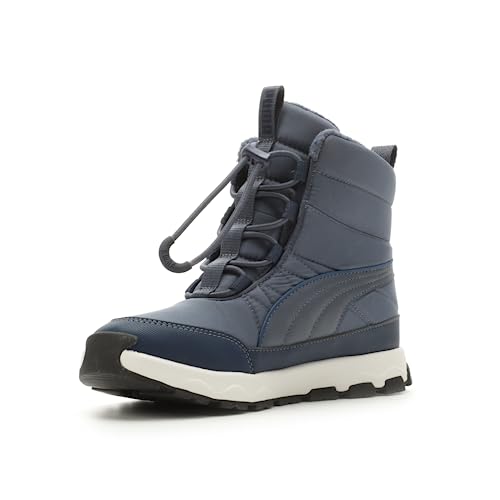 PUMA Evolve Boot Alternative Closure Snow Shoe, Inky Blue-Persian Blue White, 1 US Unisex Little Kid