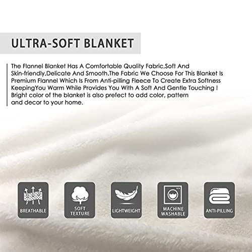 Daiitokuo Cardinal Birds Leaf Merry Christmas Luxury Fleece Microfiber Lightweight Plush Ultra-Soft Throw Blanket Fuzzy Blankets for Bed Couch Sofa 50"x40" for Kid
