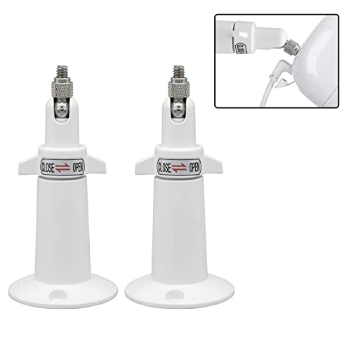 Haoyou Metal Adjustable Mounts Bracket Mount Outdoor/Indoor Compatible with Arlo pro 4/pro 2/Arlo pro/Arlo Ultra/Ultra 2/ Arlo Go/Arlo Essential Spotlight Cameras（2 Pack White）