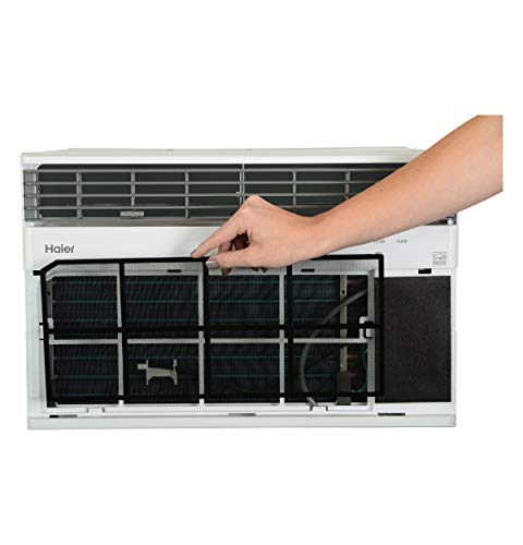 Haier Window Air Conditioner 14000 BTU, Wi-Fi Enabled, Energy-Efficient Cooling for Large Rooms, 14K BTU Window AC Unit with Easy Install Kit, Control Using Remote or Smartphone App