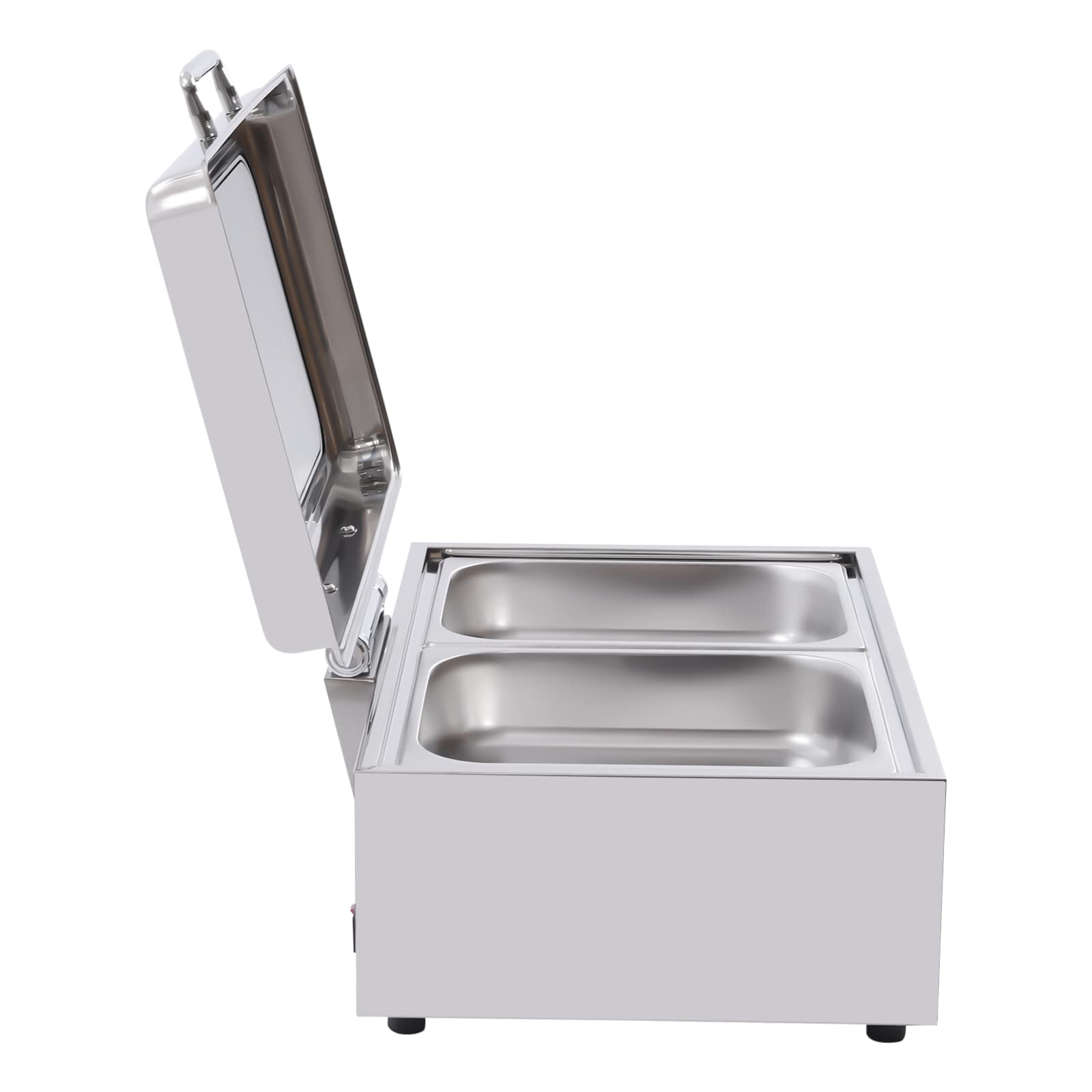 NeNchengLi Electric Chafing Dish Buffet Set 9QT Half-Size Buffet Warmer Chafing Server Set, Stainless Steel Catering Food Warmer Rectangular Chafer, Party Catering Tray W/Lid