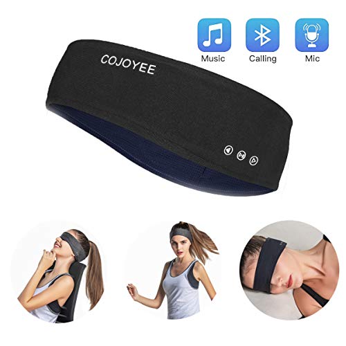 Sleep Headphones Bluetooth Headband Cojoyee Music Sports Band V5.0 with Deep Bass Speaker Long Working Time for Running Hiking Travelling Noon Rest Meditation Yoga. ā¦