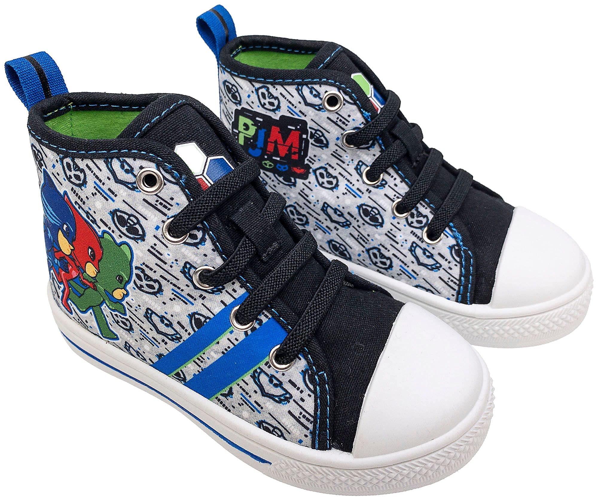 PJ Masks Toddler Shoes,HI Top Sneaker Catboy Gekko,Toddler Size 9 Grey