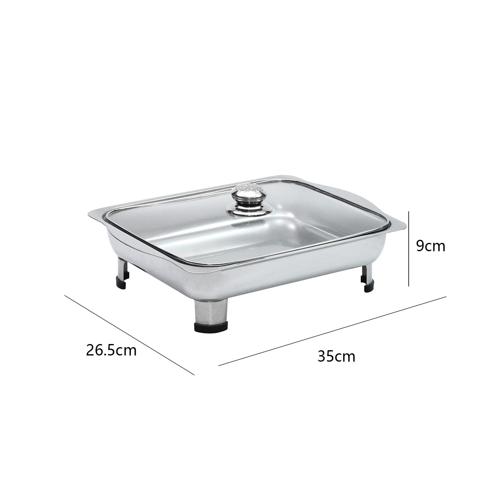 Chafing Dish Buffet Dish Tray Serving Tray Stainless Steel Chafer for Catering Events Holidays, arc