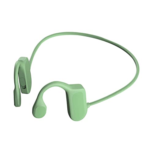 Yanvan Wireless Bluetooth Headset Ear Hook Earphone Over-Ear Sports Headphones Bone Conduction Bluetooth Headset (Green)