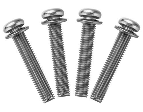 Wall Mounting Screws Bolts for Samsung TV - M8 x 43mm with Thread Pitch 1.25mm, Solid Screw Bolt Hardware for Mounting Samsung TV, TV Mounting Bolts Work with Samsung 50β 55" 65" 75" 6, 7, 8 Series TV