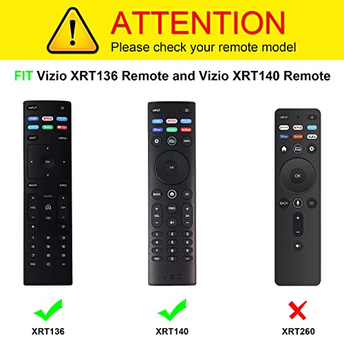 Fintie Remote Case for Vizio XRT136 / Vizio XRT140 Remote Control, CaseBot Lightweight Anti-Slip Shockproof Silicone Cover for VIZIO XRT136 XRT140 Smart TV Remote, Sky Blue- Glow in The Dark
