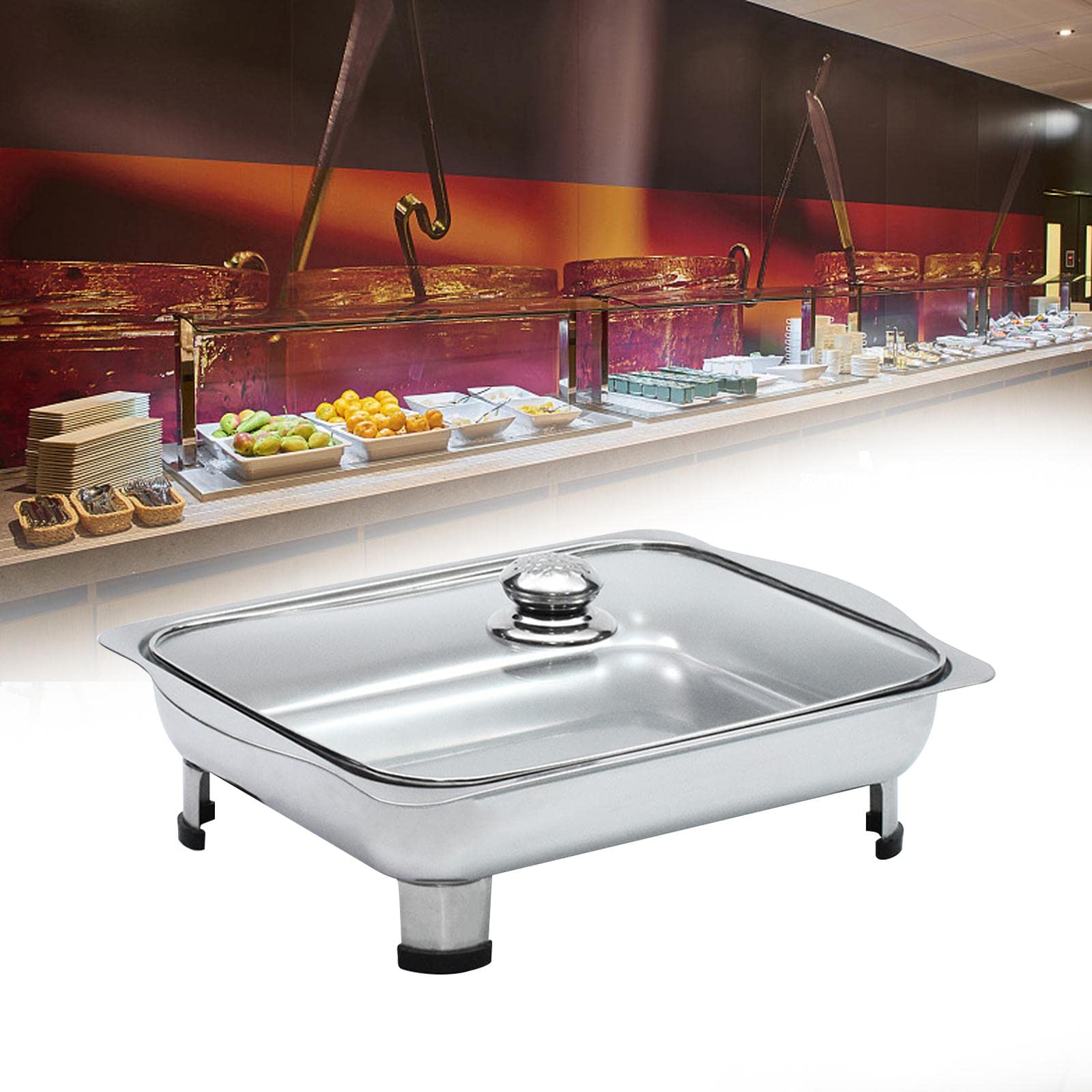 Chafing Dish Buffet Dish Tray Serving Tray Stainless Steel Chafer for Catering Events Holidays, arc