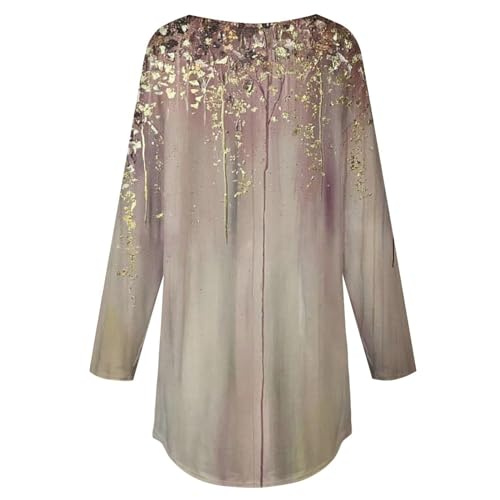 Women Waffle Knit Shirts V-Neck Long Sleeve Casual Slouchy Loose Blouses Plain Faux Button Lightweight Pullover Costumes for Women Womens Sweaters