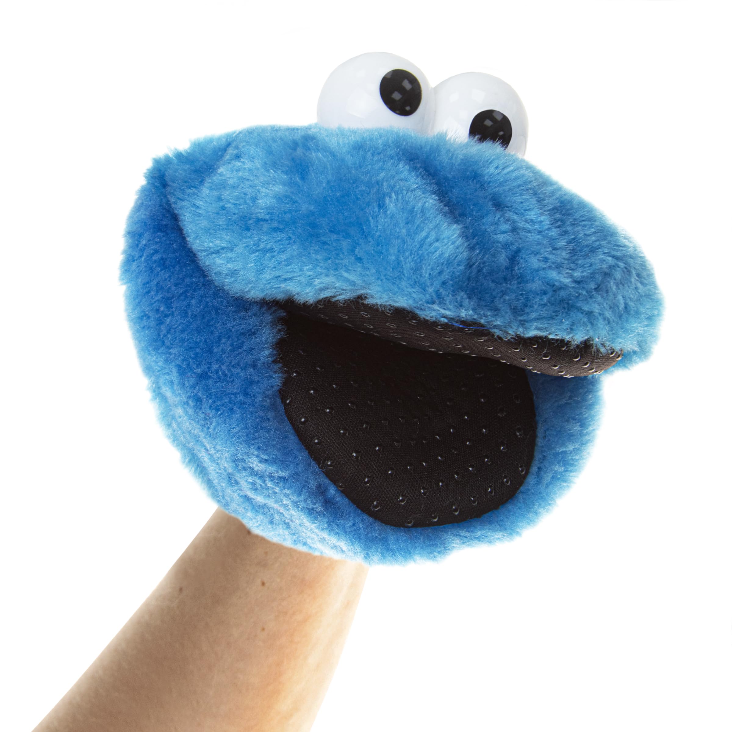 Sesame Street Unisex-Baby Cookie Monster Puppet Slipper, Blue, 7/8 Child US Toddler