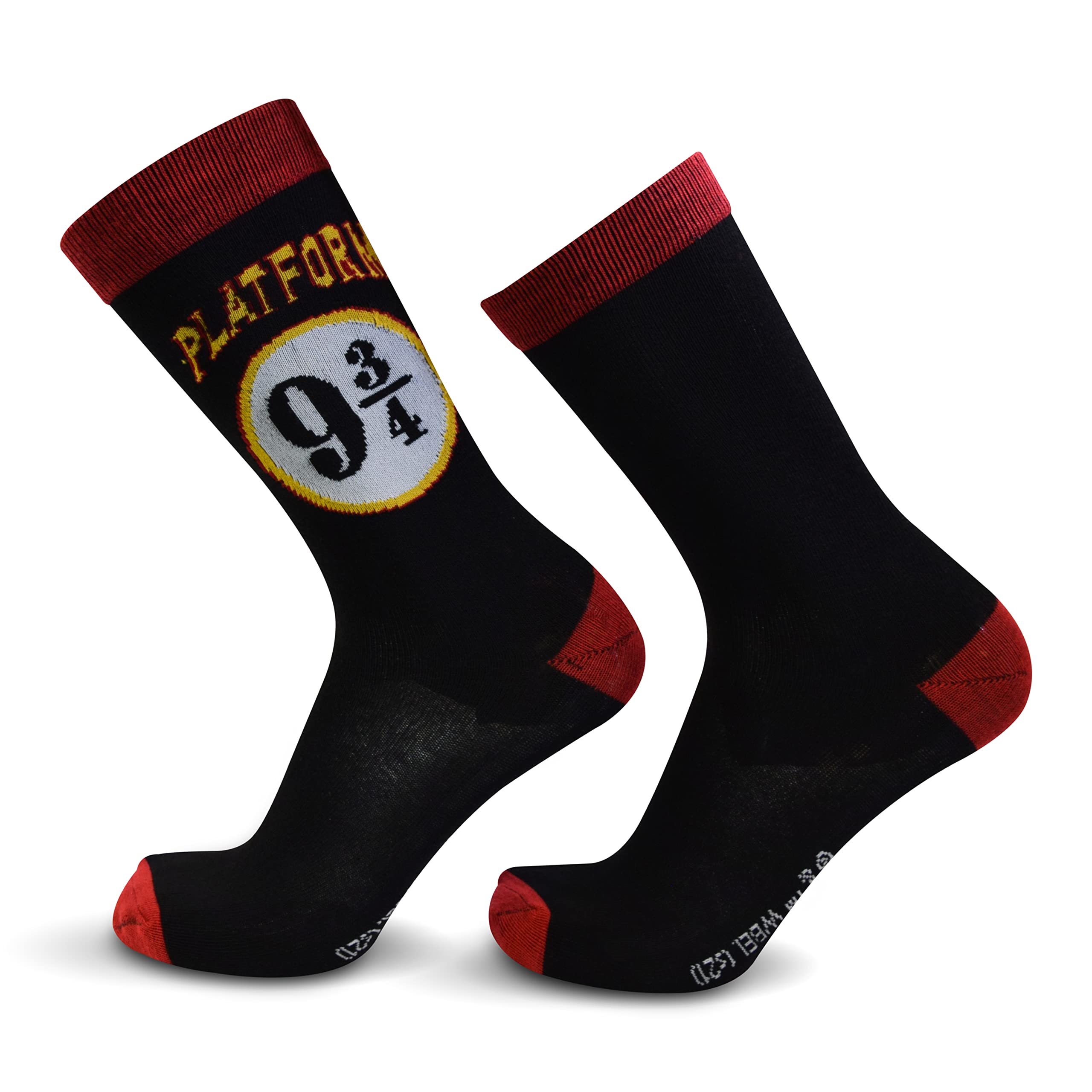 Harry Potter 9 3/4 Hogwarts Express Lightning Bolt Pair 2 Pack Socks