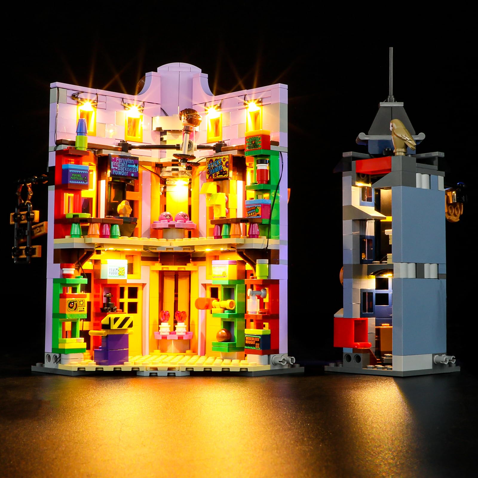 YEABRICKS LED Light for Lego-76422 Harry Potter Diagon Alley: Weasleys' Wizard Wheezes Building Blocks Model (Lego Set NOT Included)