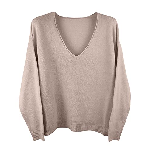 Heart Sweater for Women Plus Size 2023 Sweaters for Women Oversized Fall Fashion V Neck Casual Loose Knitted Long Sleeve Pullover Sweater Tops Pink