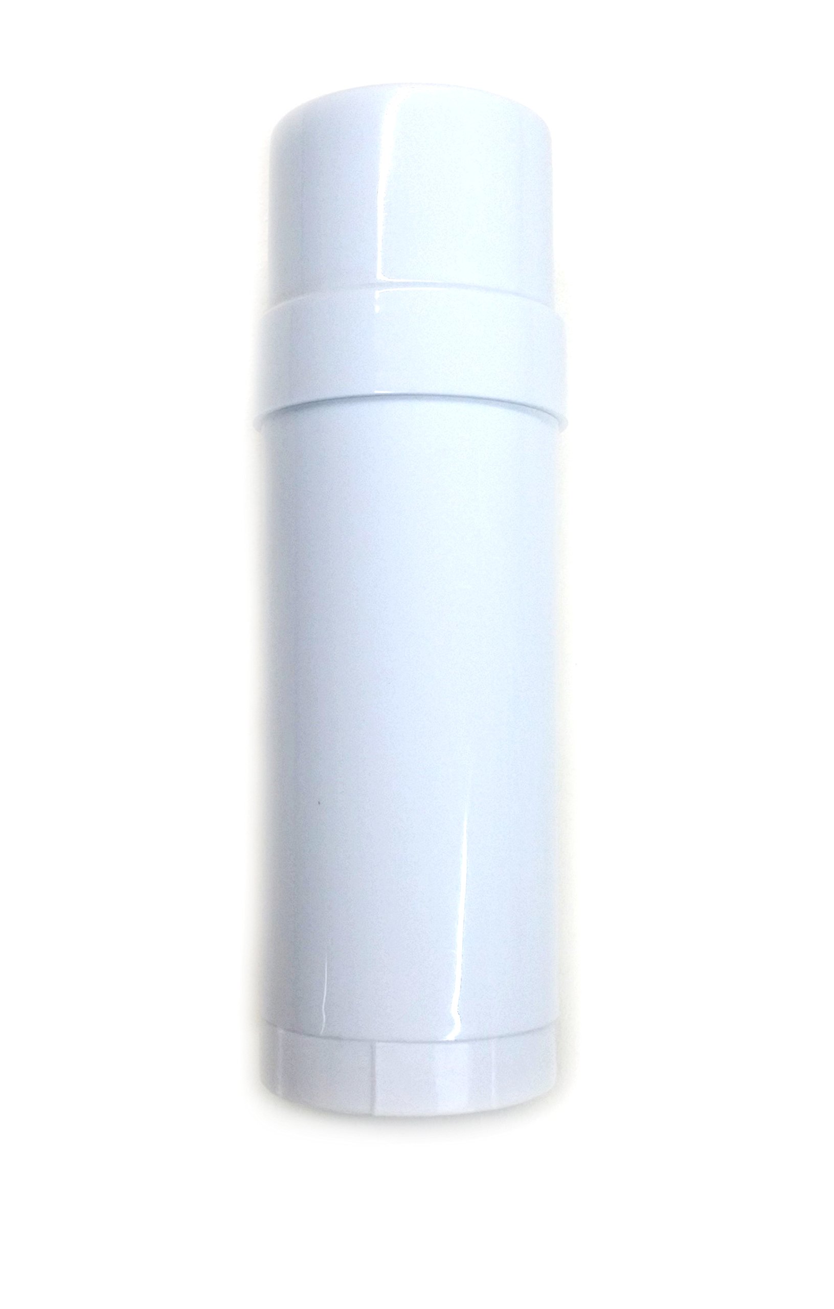 6 ct. Deodorant Twist-up Empty Containers (White) - for lotion bar, heel balm etc. (2 oz.)