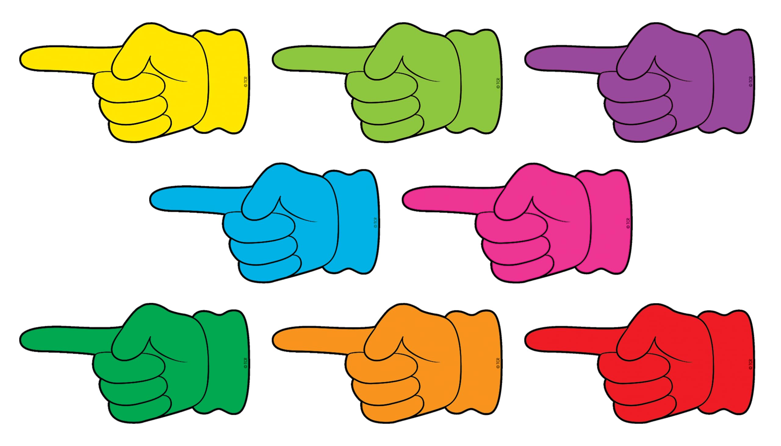 Teacher Created Resources® Pointing Hands Magnetic Accents, Pack of 16