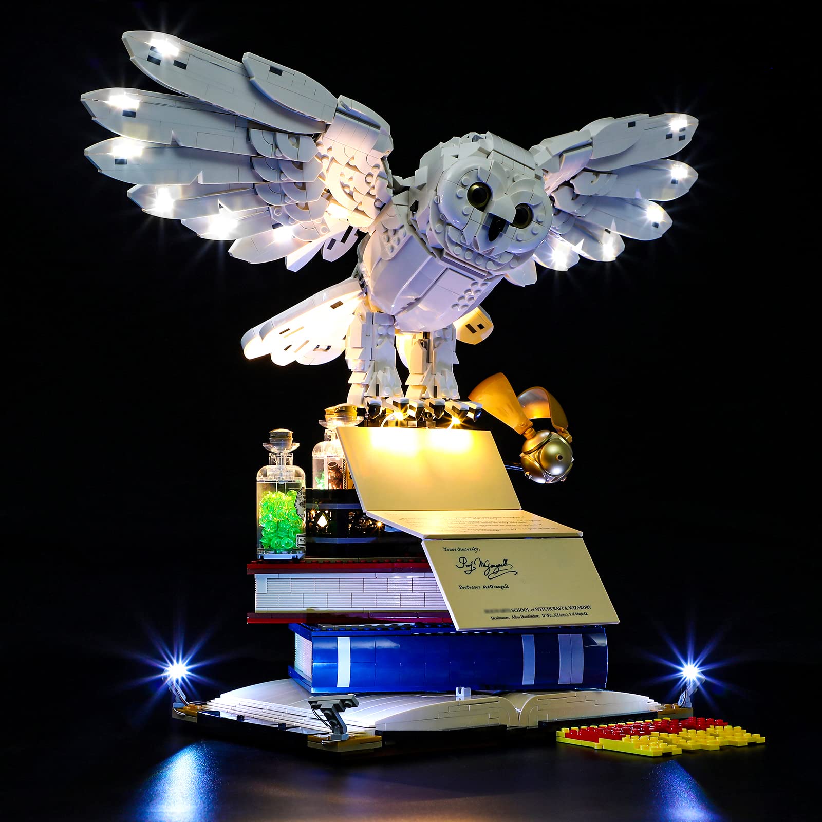 YEABRICKS LED Light for Lego-76391 Harry Potter Hogwarts Icons - Collectors' Edition Building Blocks Model (Lego Set NOT Included)