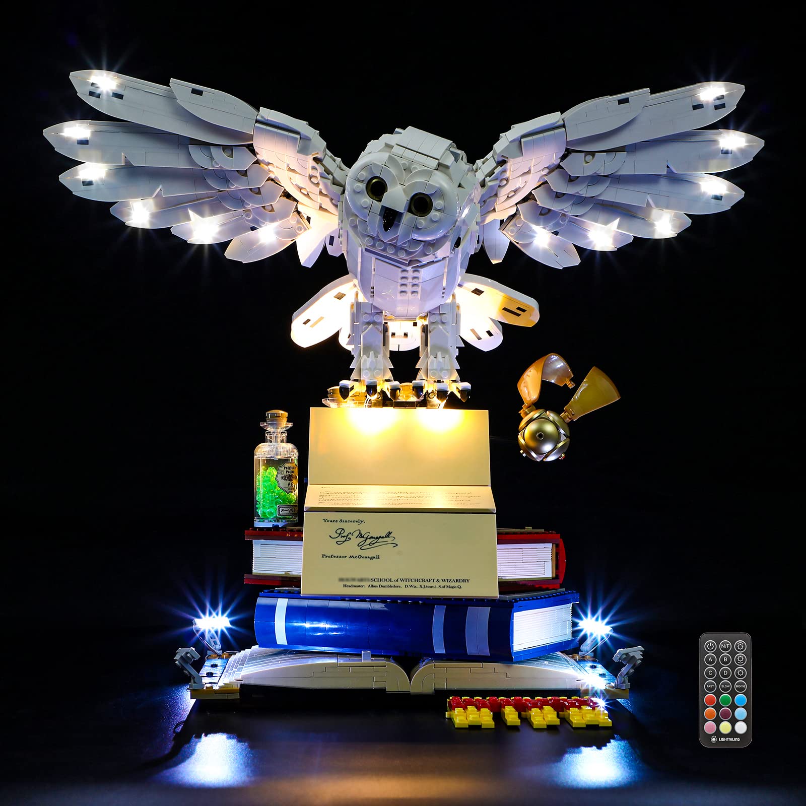 YEABRICKS LED Light for Lego-76391 Harry Potter Hogwarts Icons - Collectors' Edition Building Blocks Model (Lego Set NOT Included)