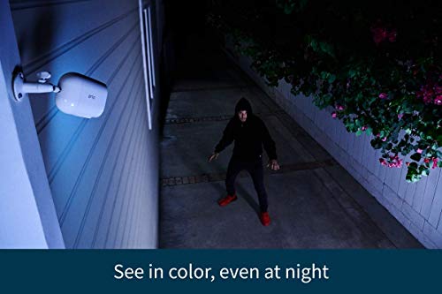 Arlo Essential XL Spotlight Camera | Wire-Free, 1080p Video | Color Night Vision 1 Year Battery Life, Motion Activated, Direct to Wi-Fi White (Renewed)