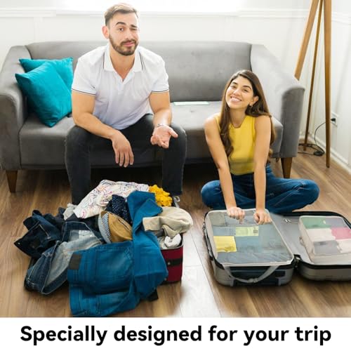 Travel Packing Organizers,7-piece organizer set, travel essentials travel accessories for carry-on luggage, organizer set, travel ba (Mickey)
