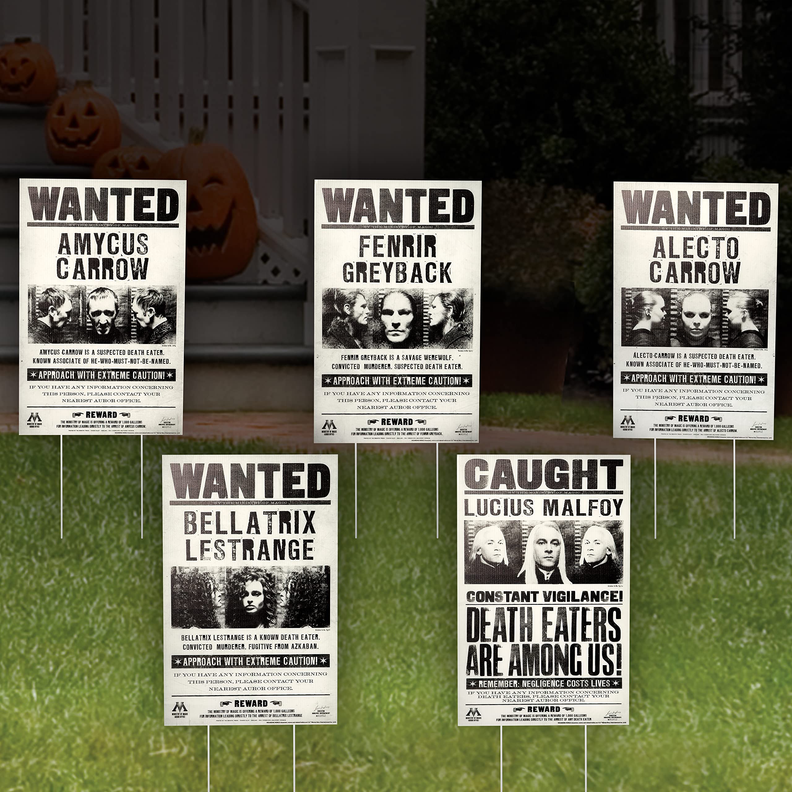 Rubie's Harry Potter Wanted Poster Signs Lawn Décor, As Shown, One Size